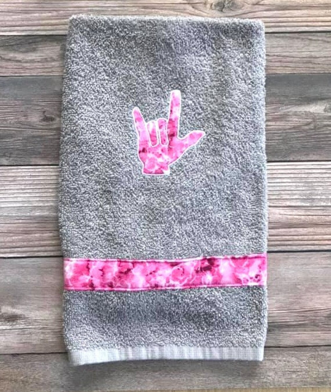 ASL I Love You Hand Towel Regalo del Día de San Valentín - Etsy España