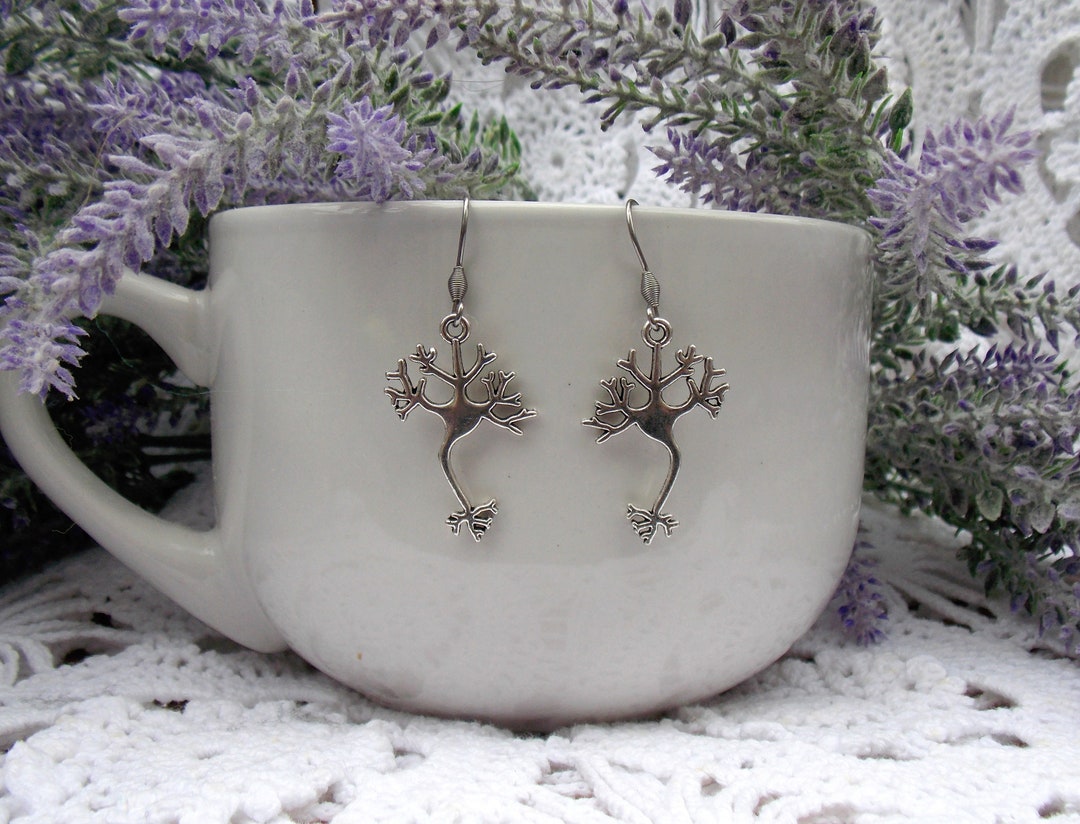 Neuron Earrings - Neuron Jewelry - Neuron Art - Science Jewelry ...