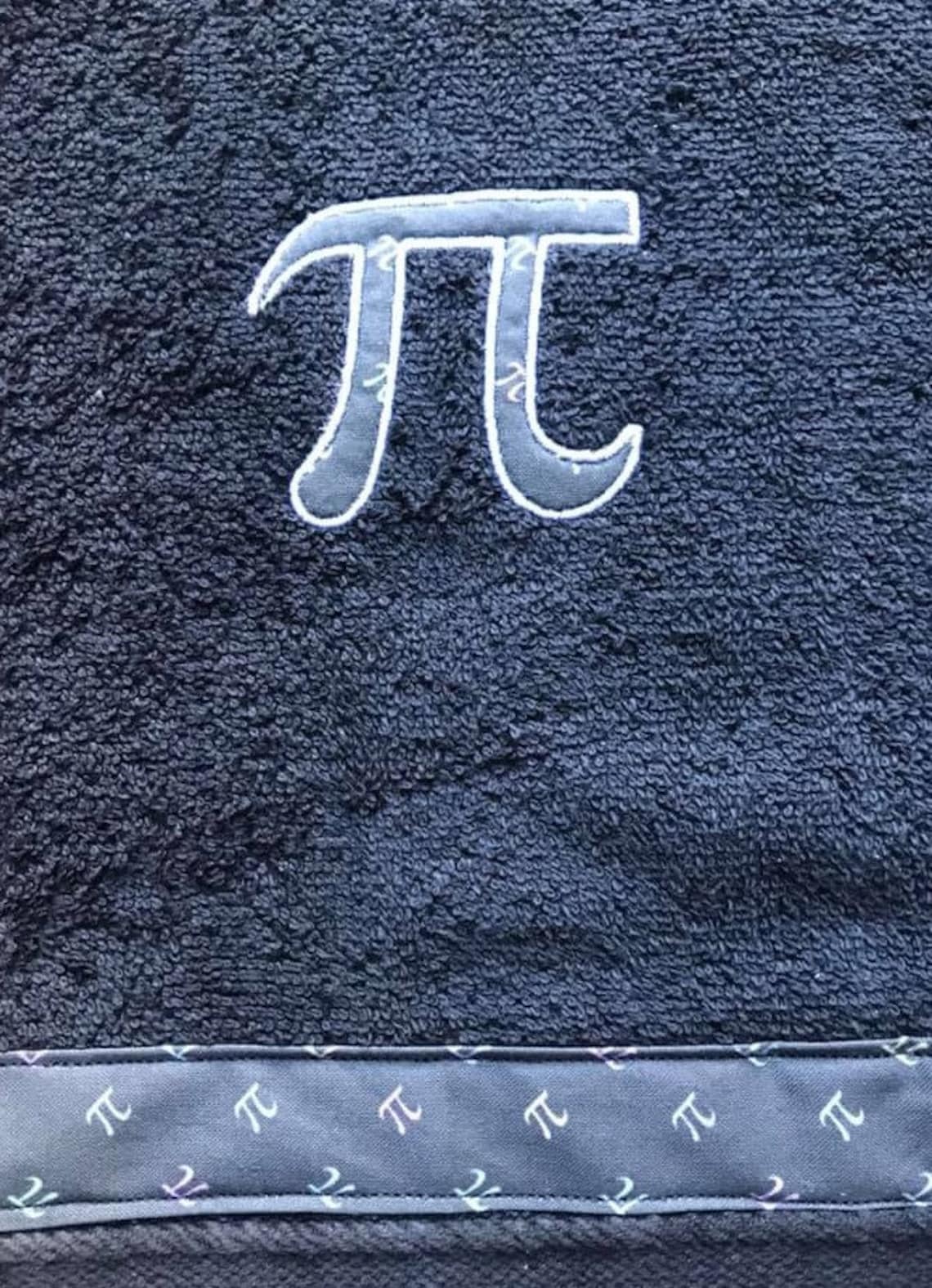 Pi Hand Towel Nerd Bathroom Decor Math Geek Bath Decor | Etsy