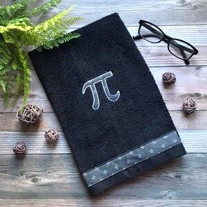 Pi Hand Towel Nerd Bathroom Decor Math Geek Bath Decor | Etsy