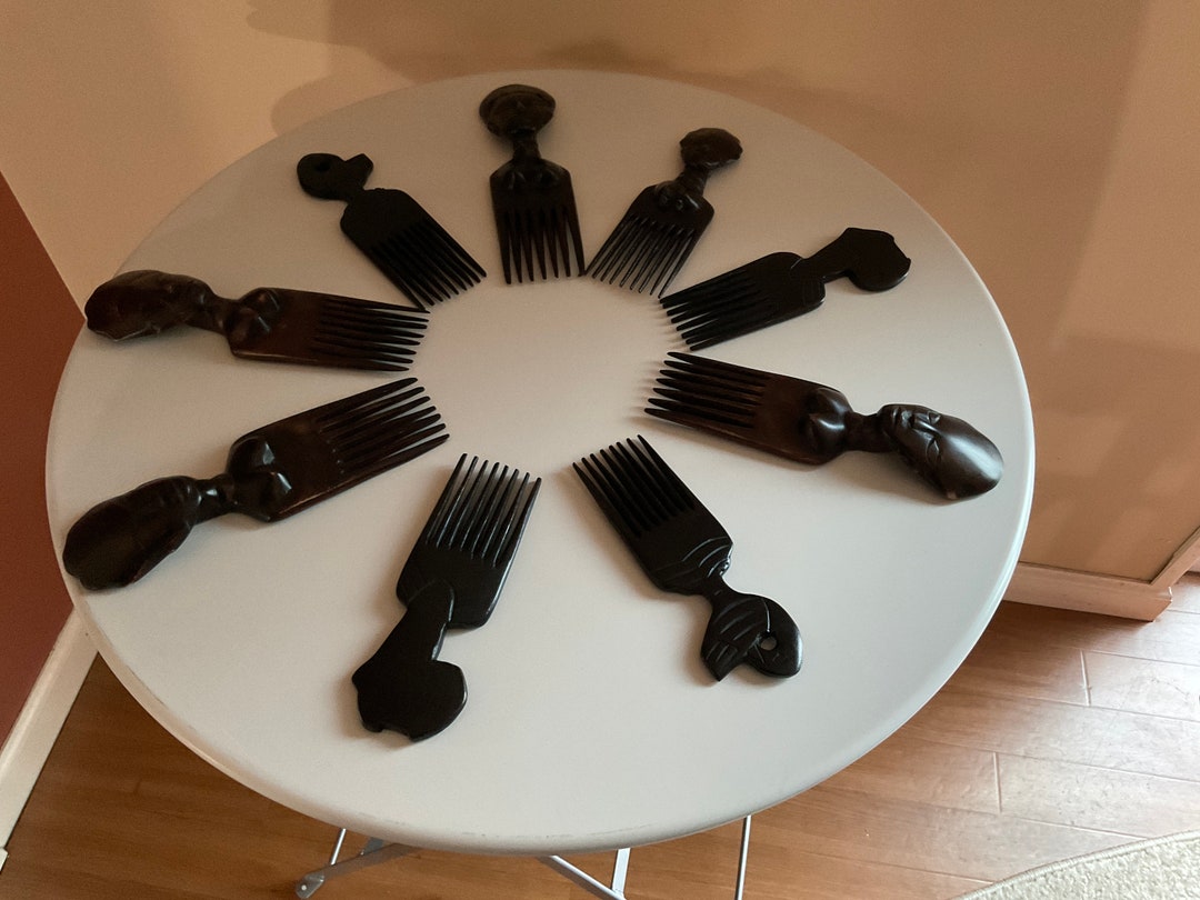 African Wooden Combs - Etsy