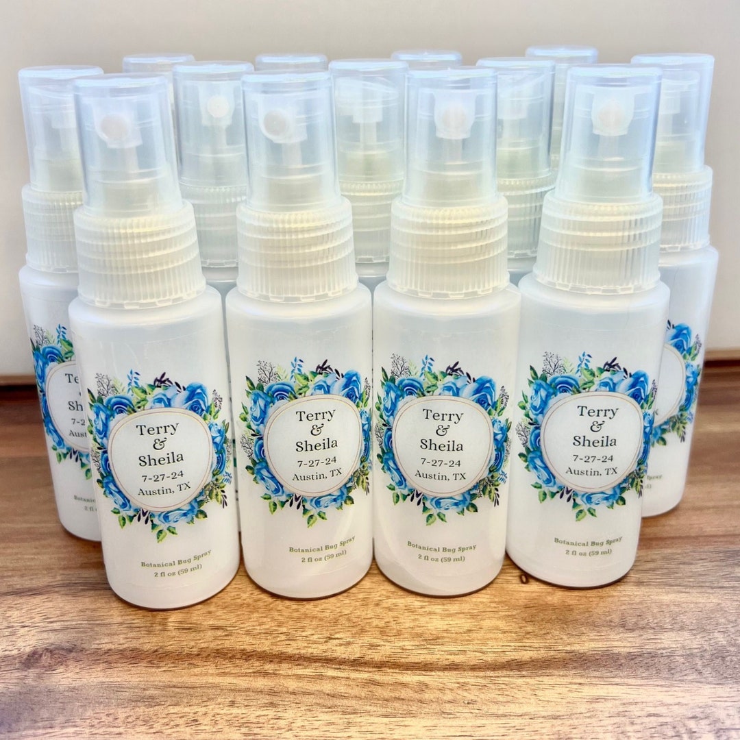 Bug Spray Wedding Favors Personalize Your Label With Custom Designs All ...