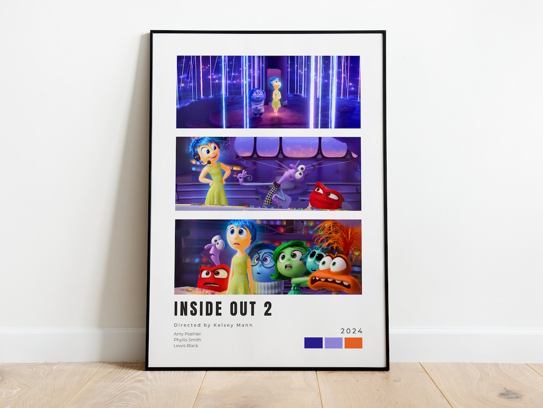 Inside Out 2 Tv Show Poster Modern Movie Poster Print Inside Out 2 ...