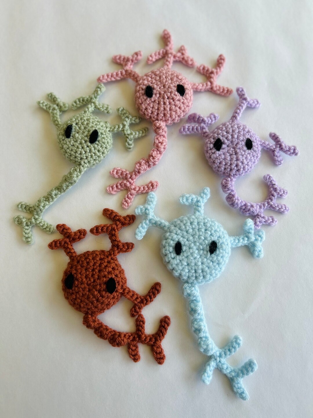 Neuron Plushie, Keychain Handmade Crochet Amigurumi Gift for Science ...