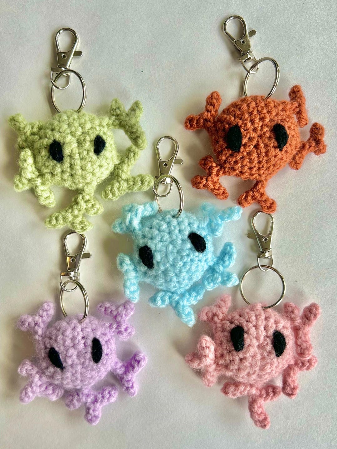 Microglia Plushie Keychain | Handmade Brain Cell Neuroscience Crochet ...