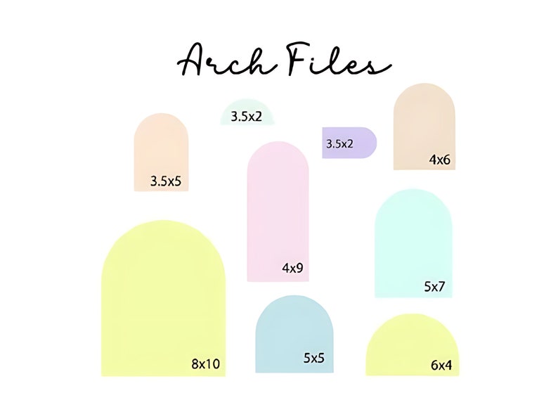 Arch and Wave SVG Template BUNDLE, Half & Full Arch Shape Svg Png ...