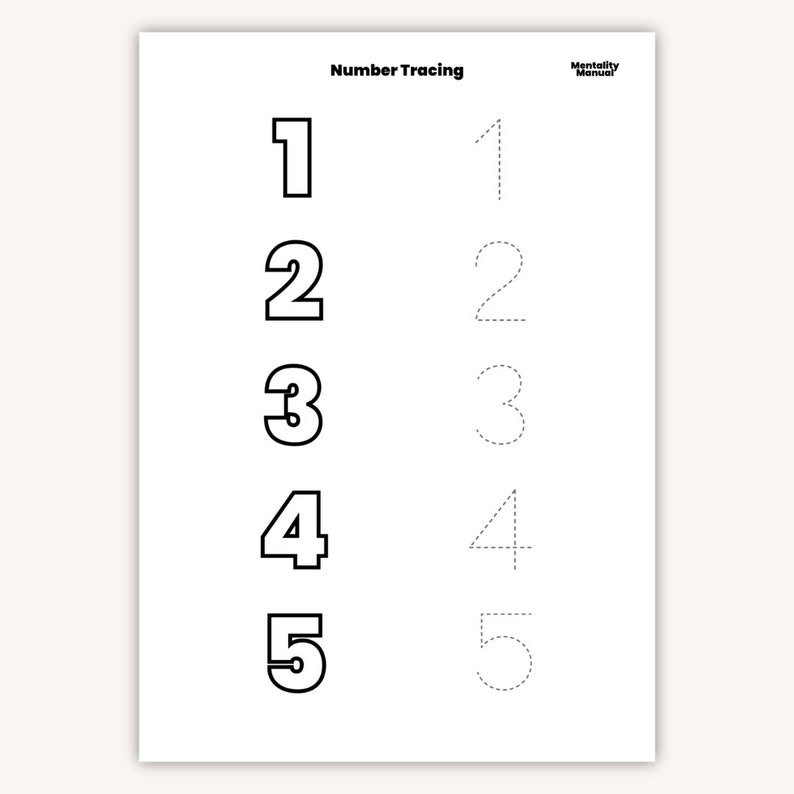 Number Tracing! Mathematics Worksheet Pack for Early Years Foundation ...