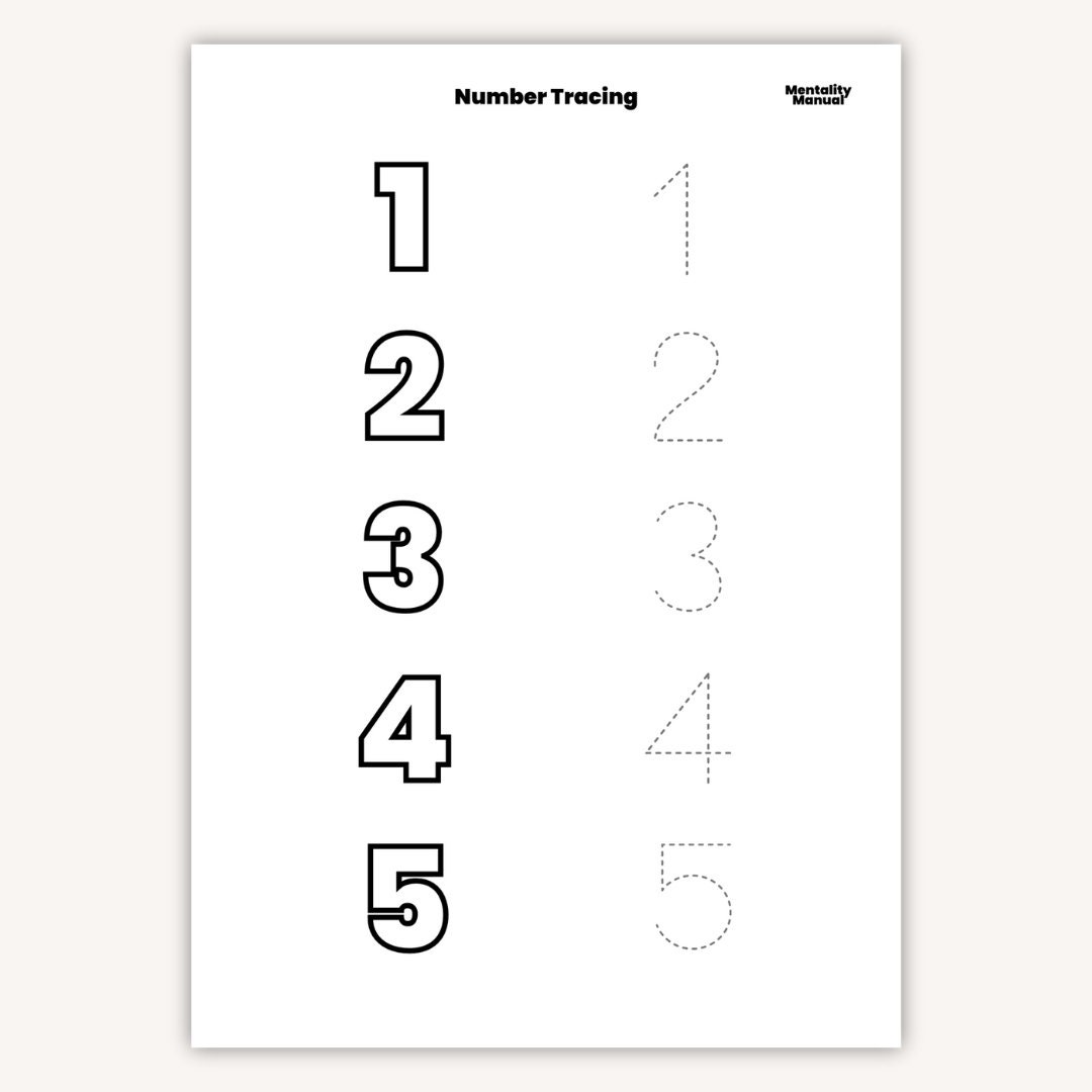 Number Tracing! Mathematics Worksheet Pack for Early Years Foundation ...