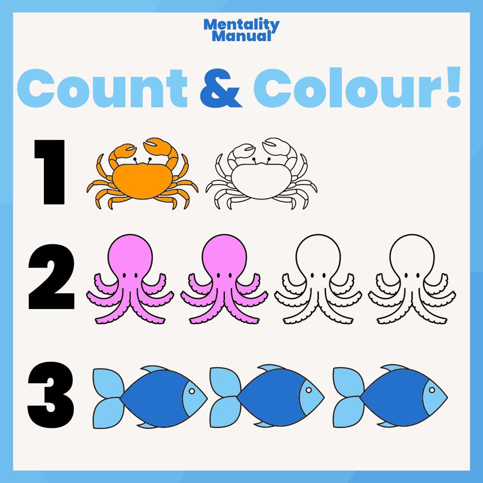 Count and Colour! Mathematics Worksheet Pack for Early Years Foundation ...