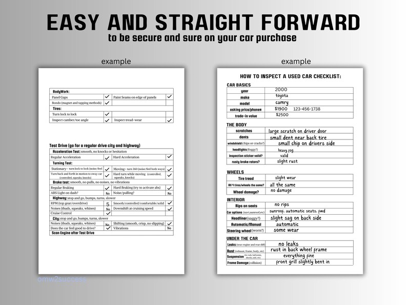 Buying A Used Car Checklist, Secure Purchase, Buy Used Vehicle, Get the ...