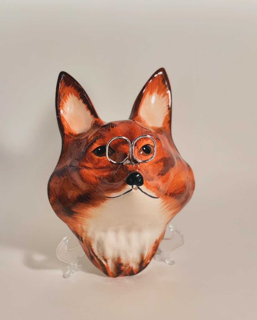 Vintage 1940’s English Babbacombe Pottery Fox Head String and Scissors ...