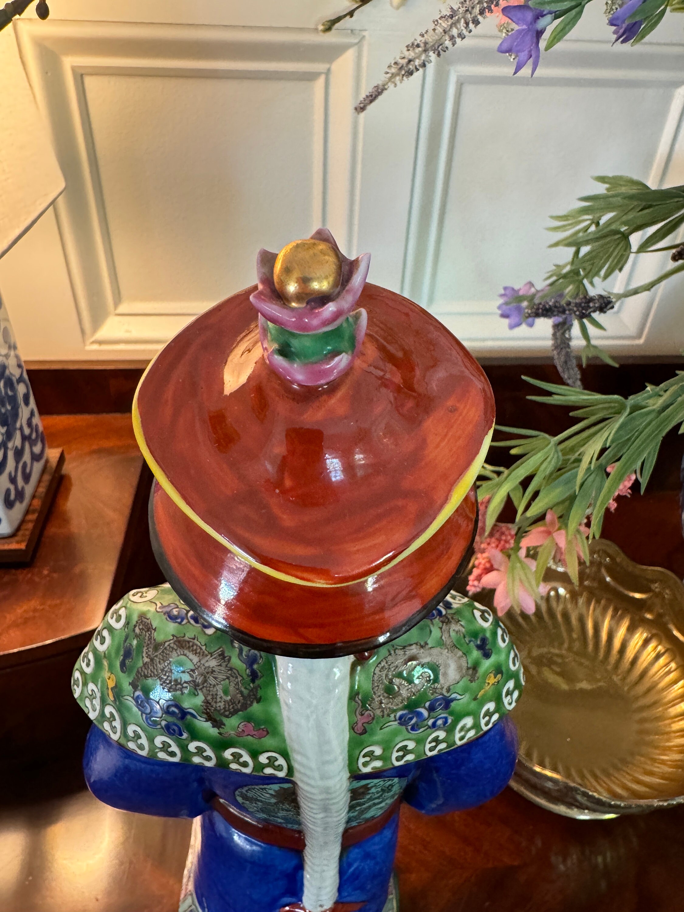 Pair of Vintage Hand Painted Robed Chinese Emperor - Etsy