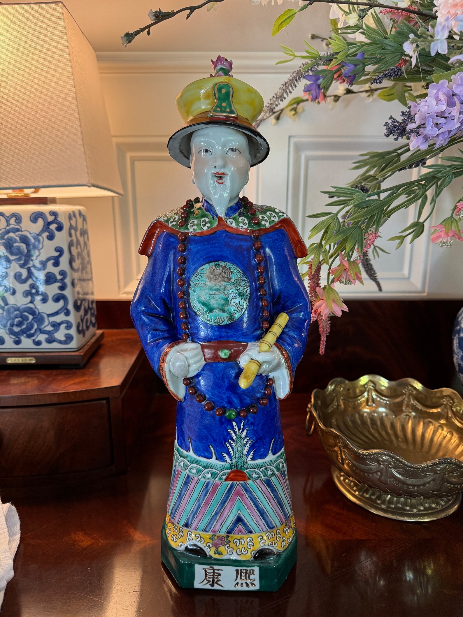 Pair of Vintage Hand Painted Robed Chinese Emperor - Etsy