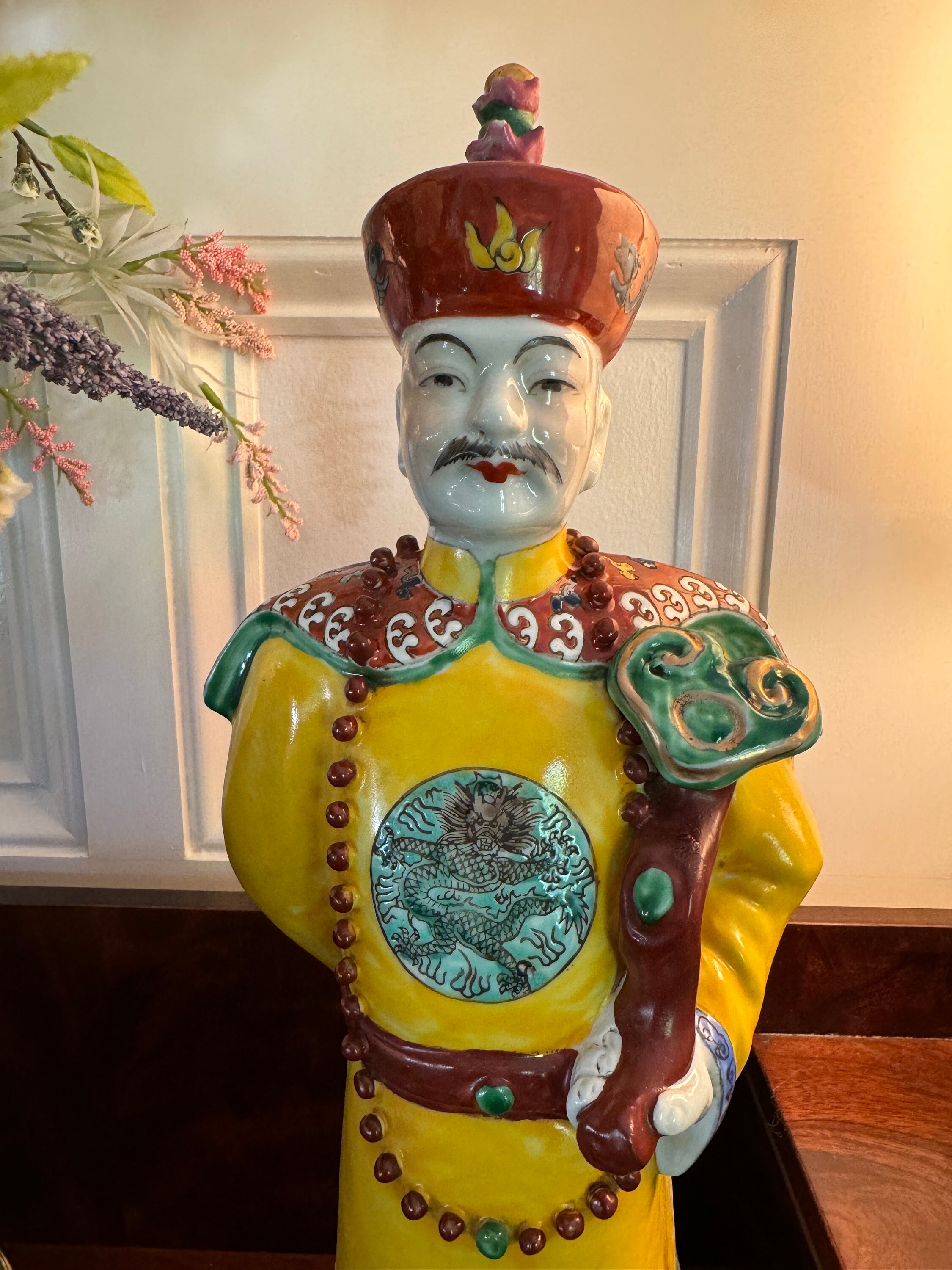 Pair of Vintage Hand Painted Robed Chinese Emperor - Etsy
