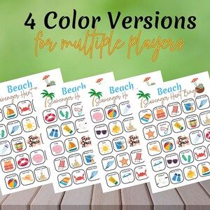 Beach Scavenger Hunt Bingo, Printable Treasure Hunt Game for Kids ...