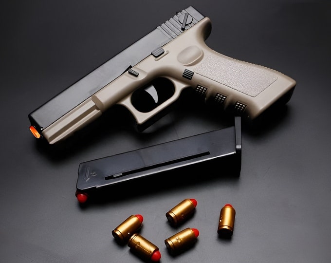 Toy Gun G17-FDE Military Brown With Rapid-fire Shell Ejection + 30bullets - Etsy