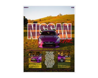 Nissan GTR Paper Poster - Etsy