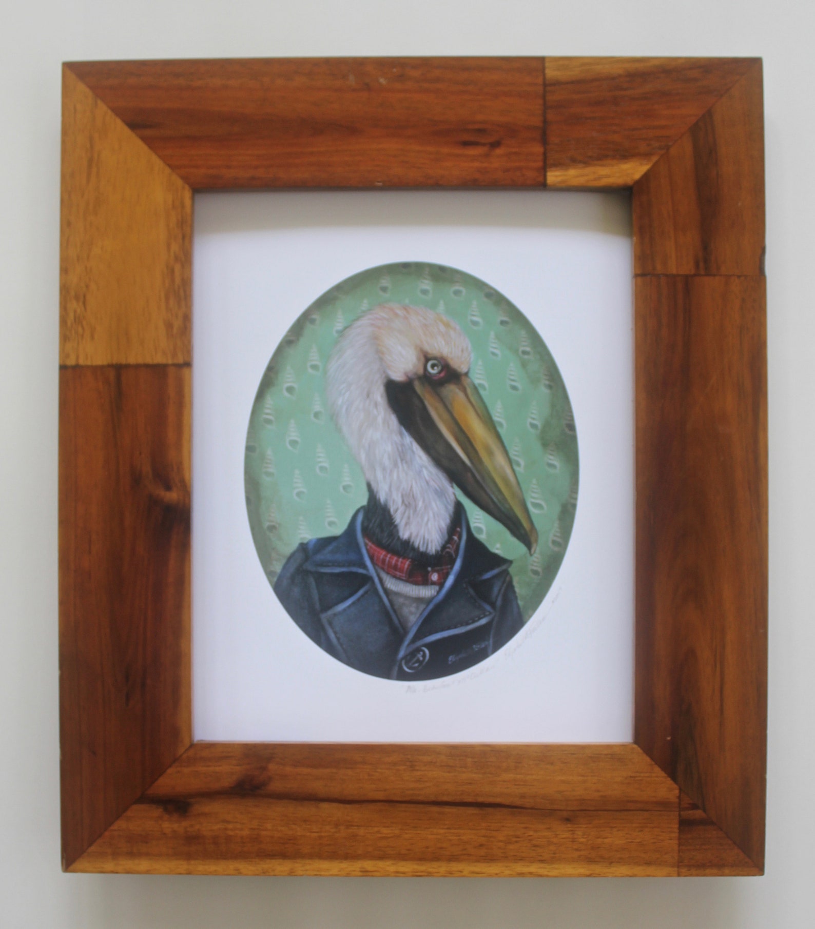 Pelican Portrait by Elizabeth Foster 8x10 - Etsy
