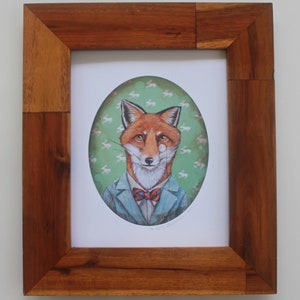Fox Portrait Print by Elizabeth Foster 8x10 - Etsy