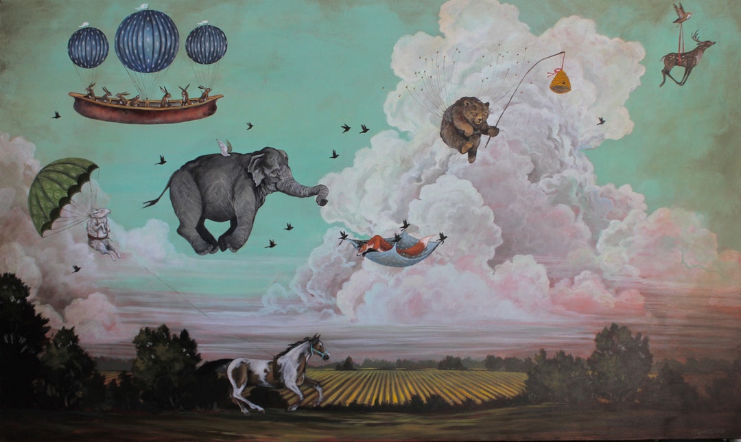 Elizabeth Foster Artist Print "the Incredible Race" - Etsy