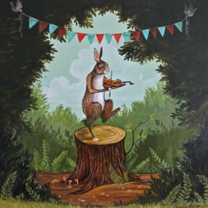 Elizabeth Foster Artist Print the Hare & the | Etsy