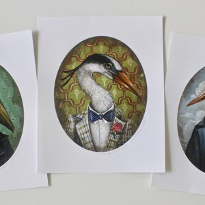 Pelican Portrait by Elizabeth Foster 8x10 - Etsy