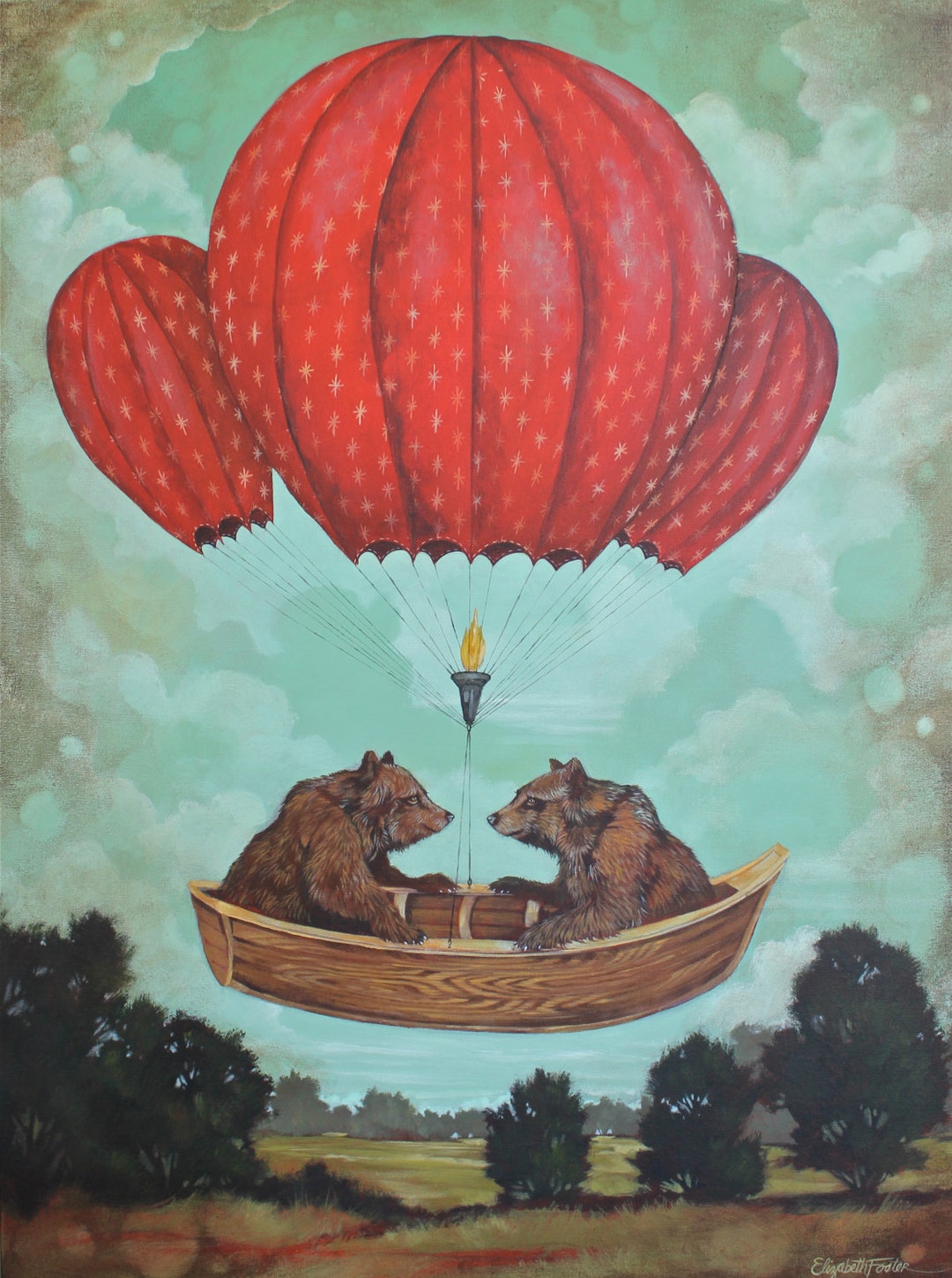 Elizabeth Foster Artist Print in This Together - Etsy