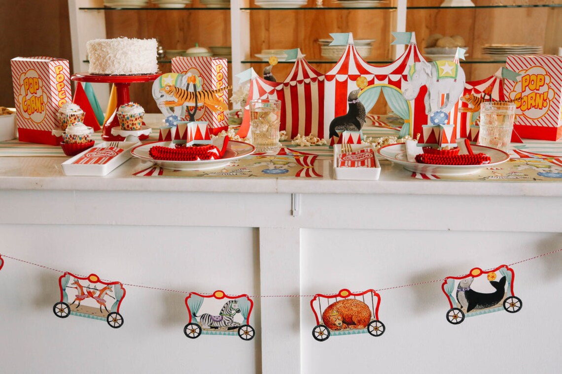 Circus Parade Bunting by Elizabeth Foster With Hester & Cook - Etsy