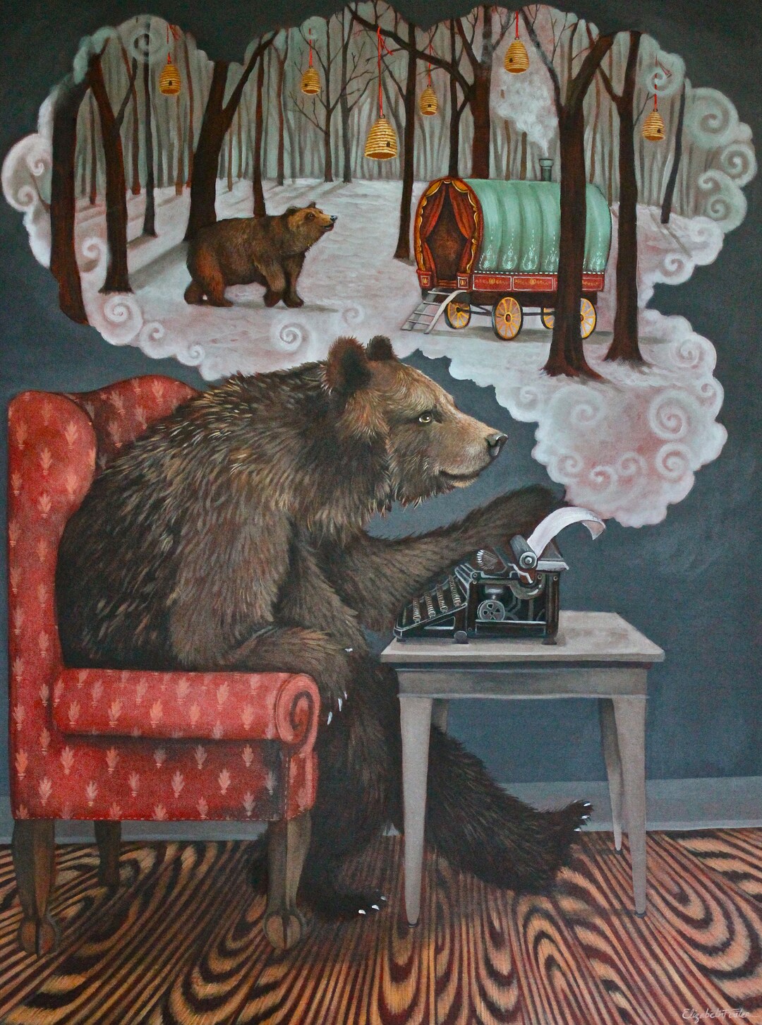 The Writer 8"x10" Artist Print by Elizabeth Foster - Etsy