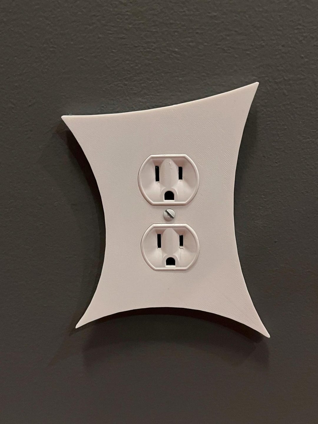 Zap/buzz Themed Electrical Outlet Cover - 3D Printed - White - Fits All ...
