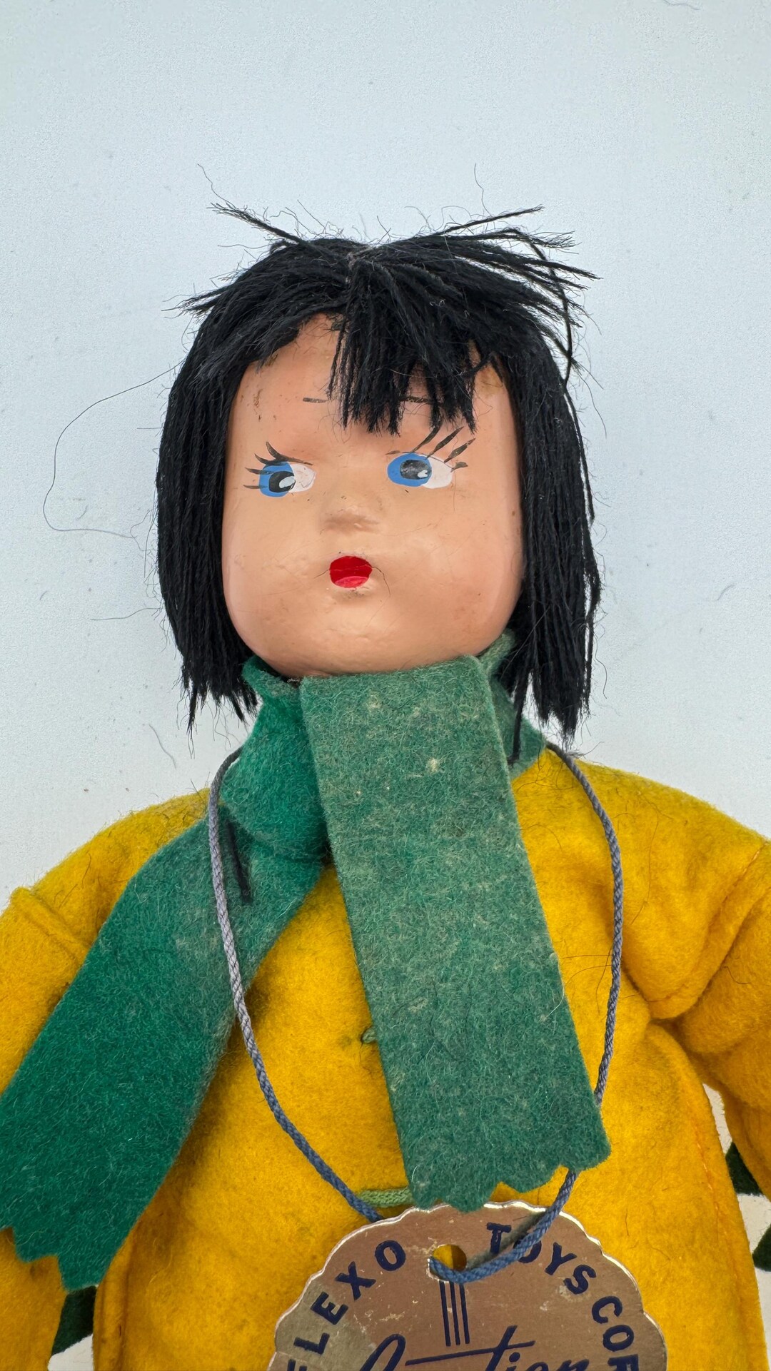 Vintage 1940 Flexo Toys Wonderflex Bendy Indian Boy Doll W/ Tag - 11.5" Tall - New York - Rare ...