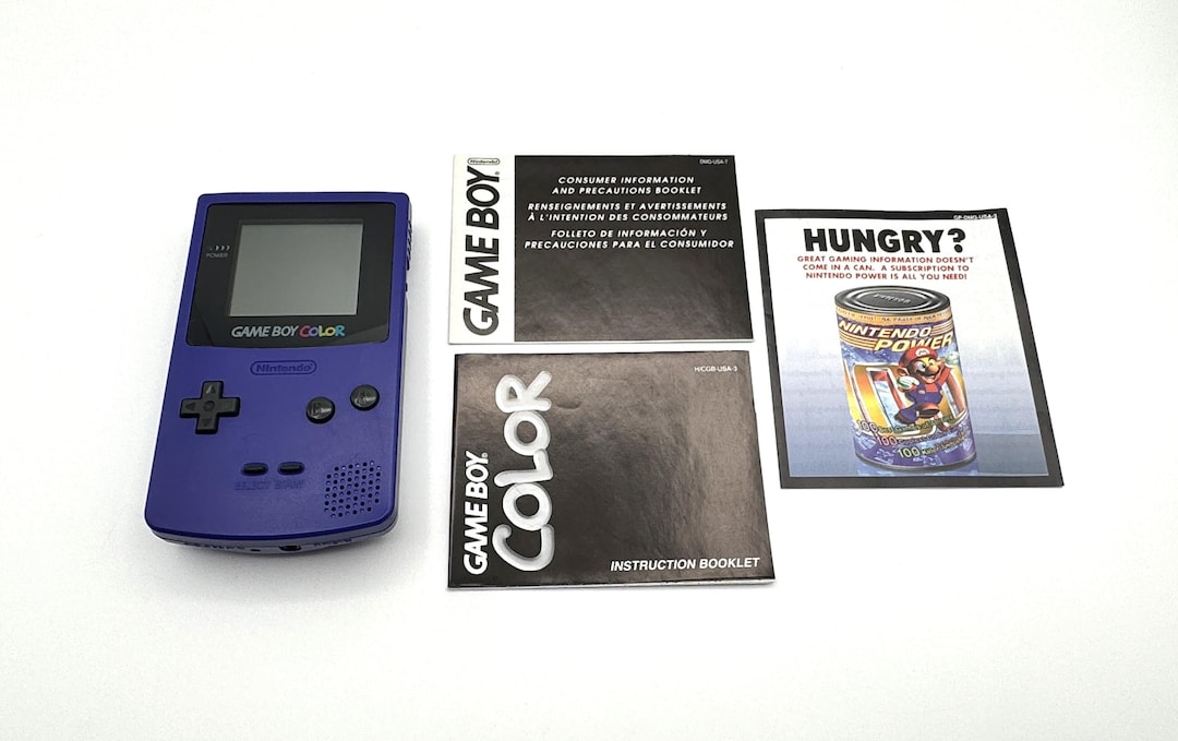 Nintendo Game Boy Color - Grape CGB-001 - Cleaned / Tested / Working ...