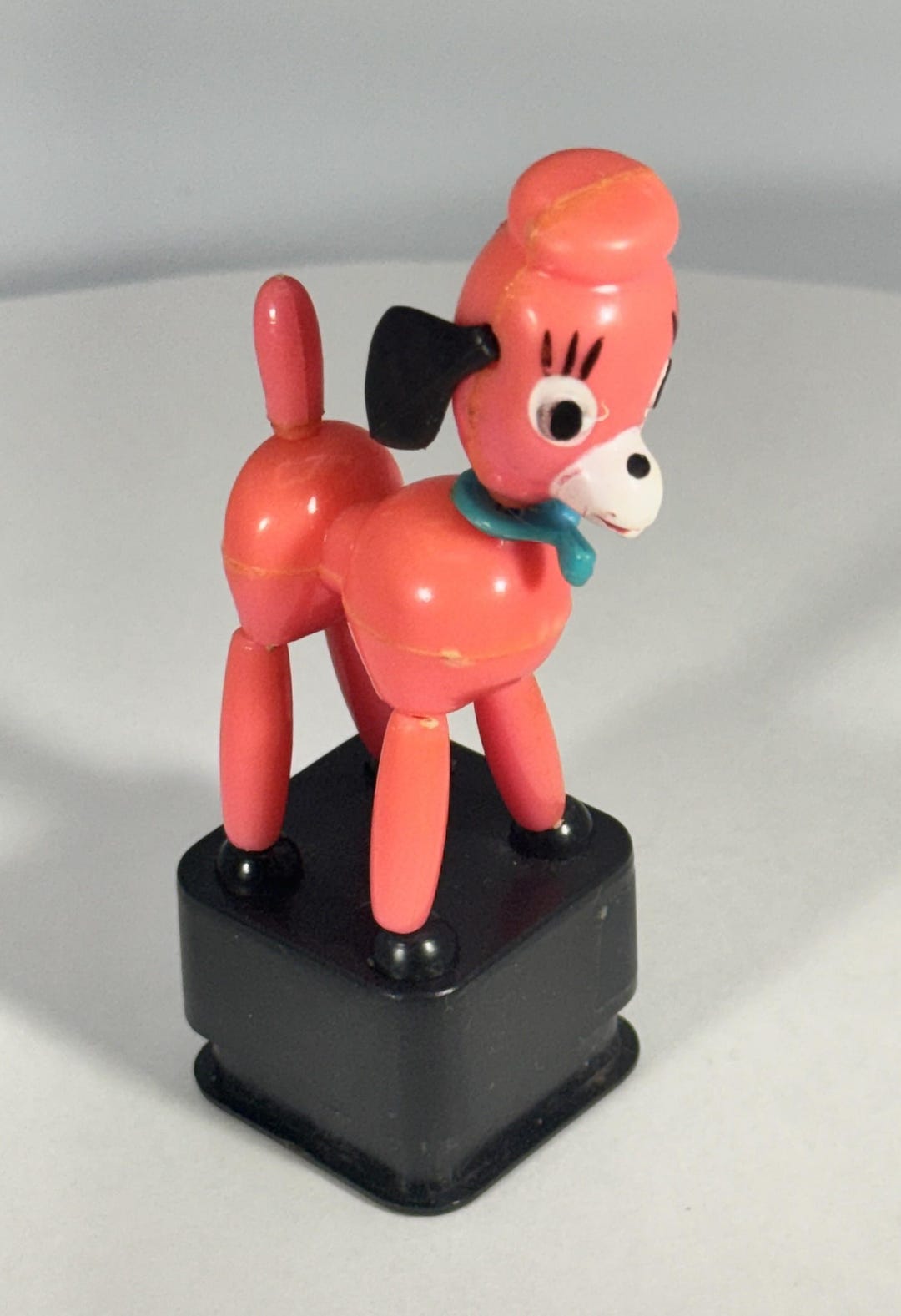 Vintage 1960s Imperial Toy Pink Poodle Push Puppet - Collapsible Toy - Etsy