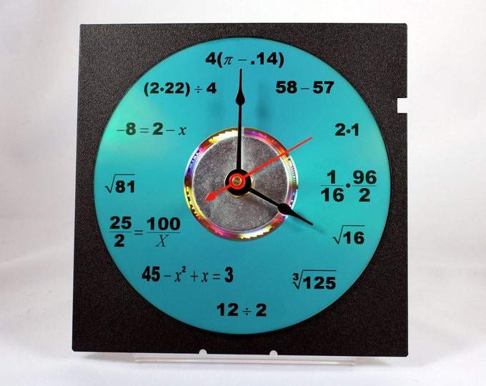 Math Equation Clock blue - Etsy