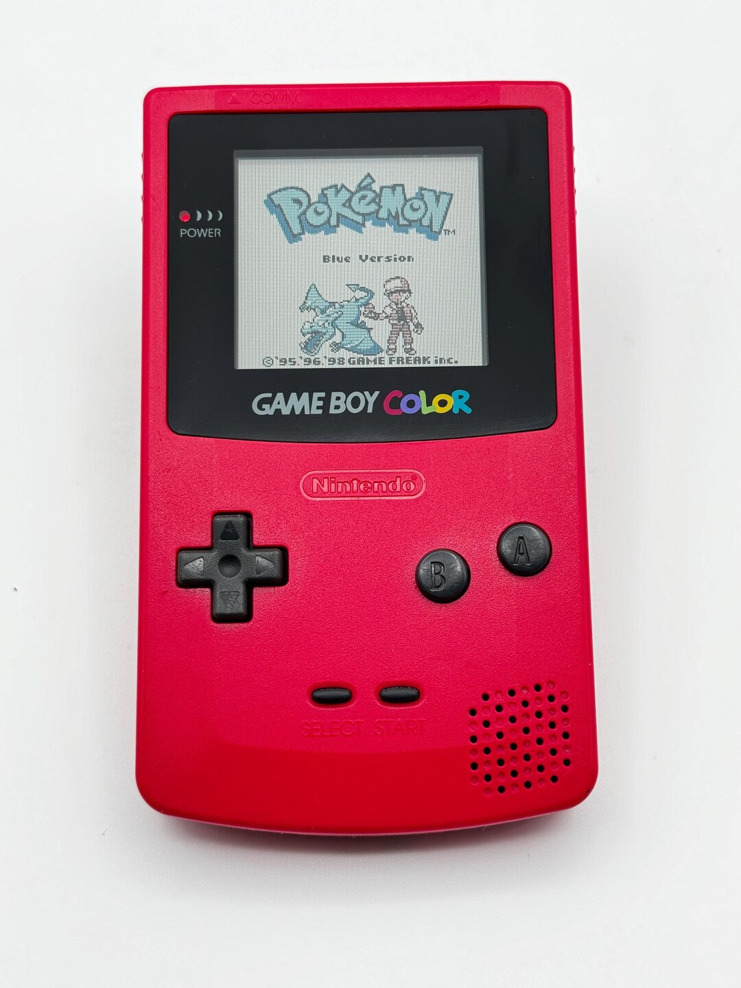 Nintendo Game Boy Color - Berry Red CGB-001 - New Screen Lens - Cleaned ...