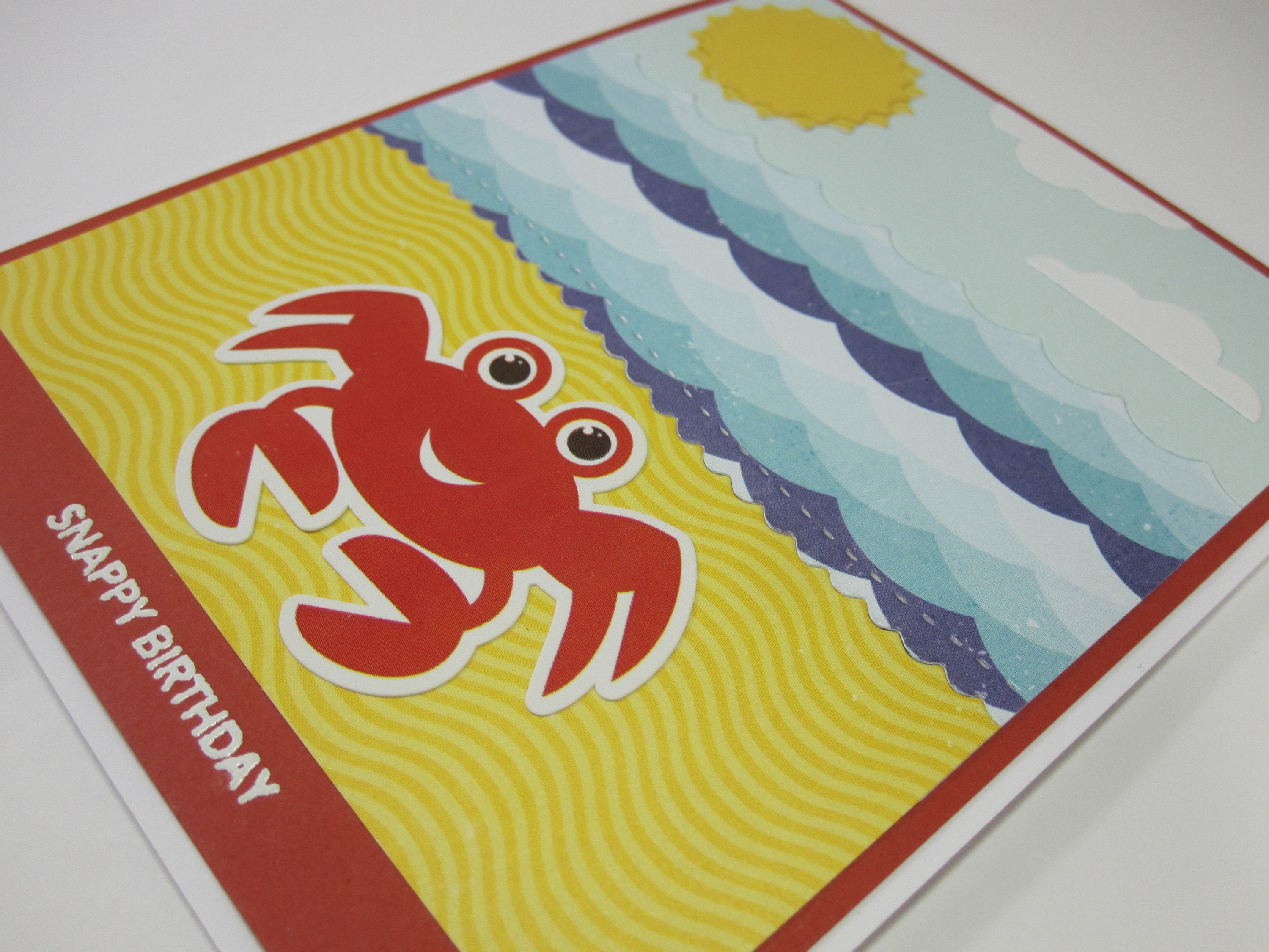 Snappy Birthday Card happy birthday crab punny birthday | Etsy