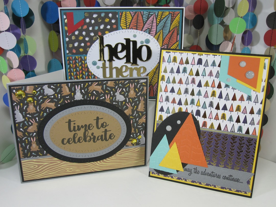 Set of Cards Hello Card Celebrate Card Adventure Card Variety of Cards ...