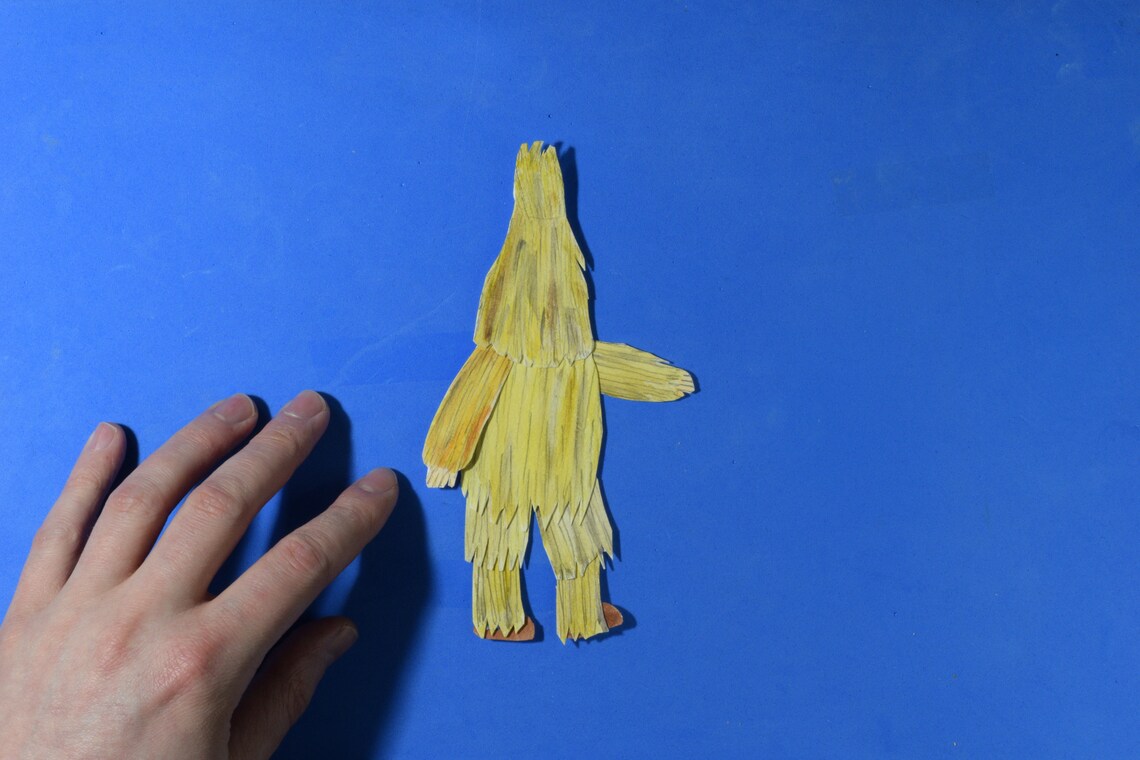 Strawbear Strawman Puppet for 2D Animation Papercraft Paper Dolls - Etsy