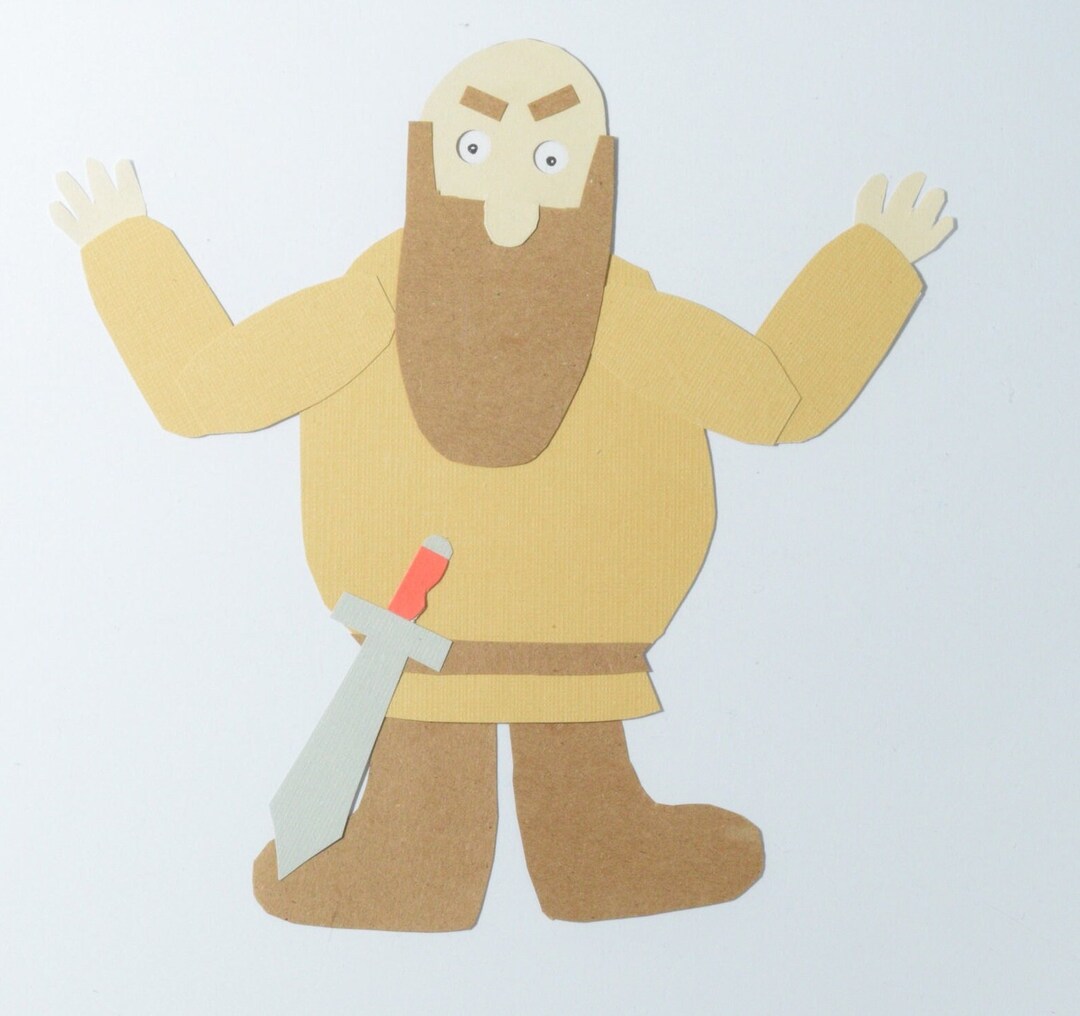 Printable Angry Bearded Swordsman Medieval Puppet/doll - Etsy