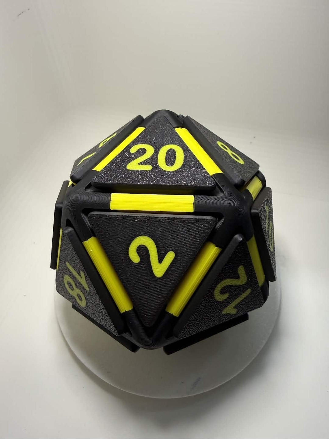 Large D20 Boulder Clicker – 3D Printed Dice Fidget, Dnd Accessory ...