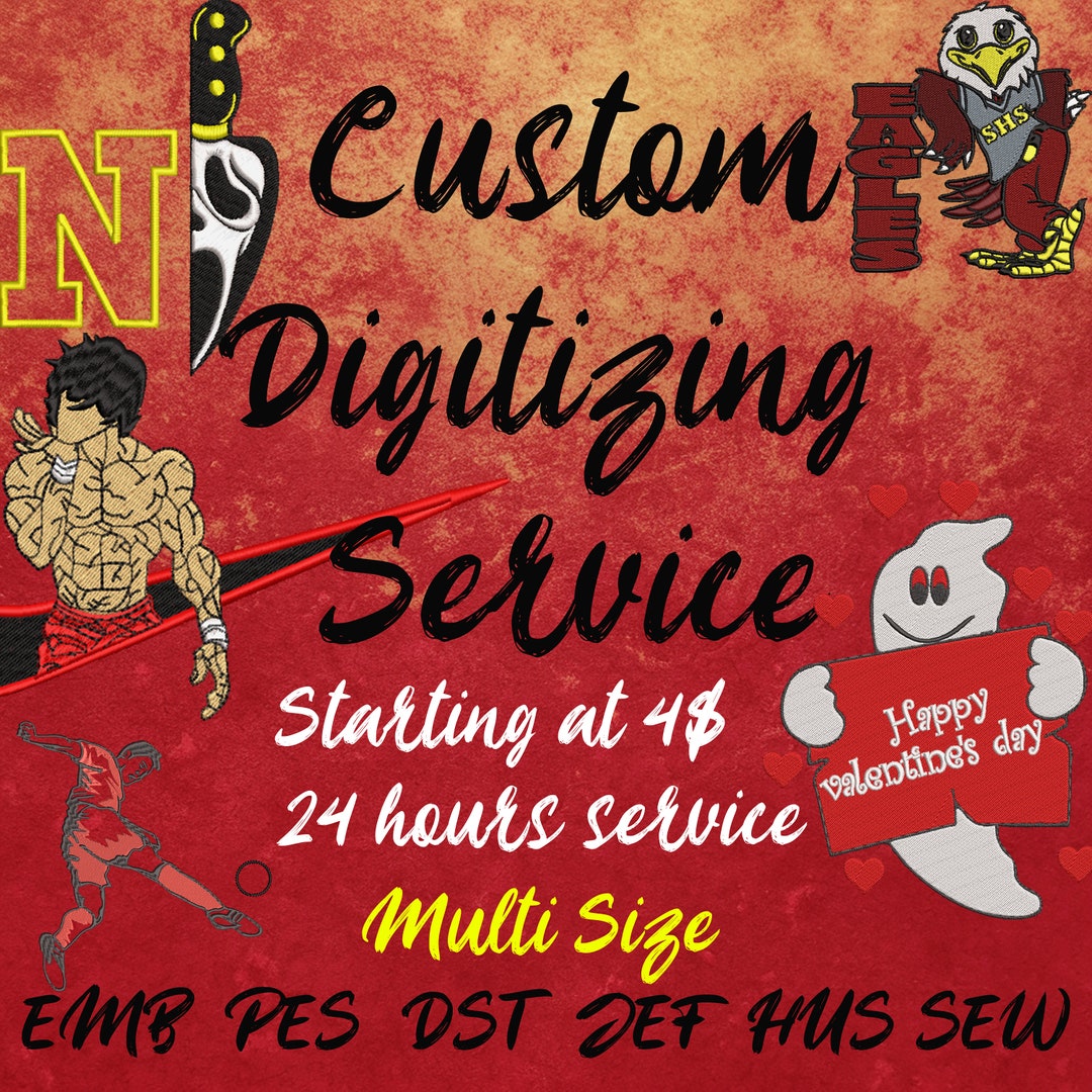 Custom Embroidery Digitize, Embroidery Digitize, Custom Digitize, DST ...