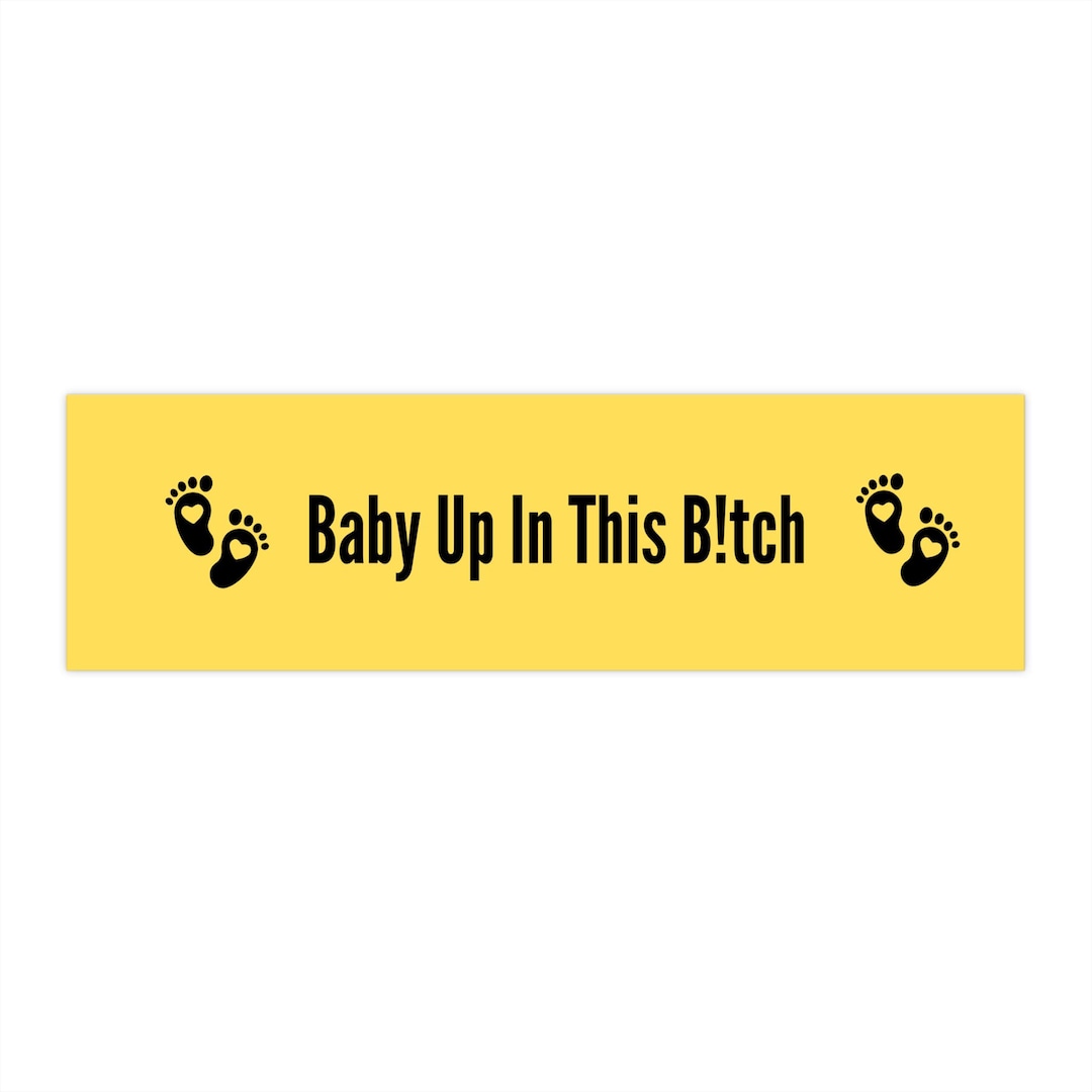Funny Baby on Board Bumper Sticker, Naughty Car Decal, Hilarious ...