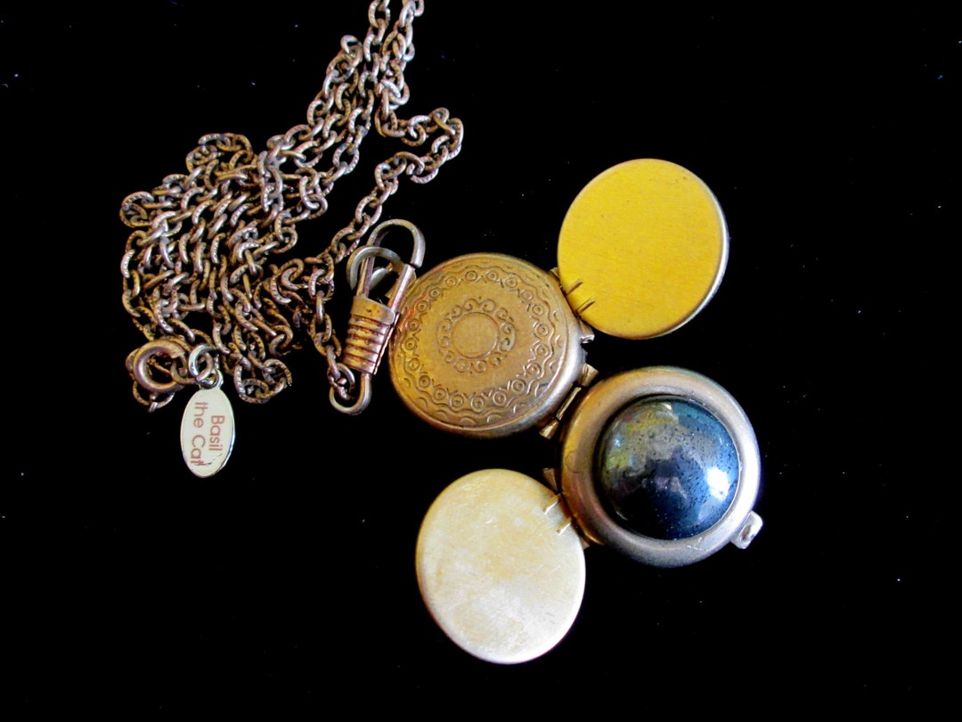 Vintage Pyrite Four Picture Locket, Fool's Gold - Etsy