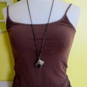 Vintage Folk Art Notebook Necklace, Pad of Paper, Locket, Notes, Love ...