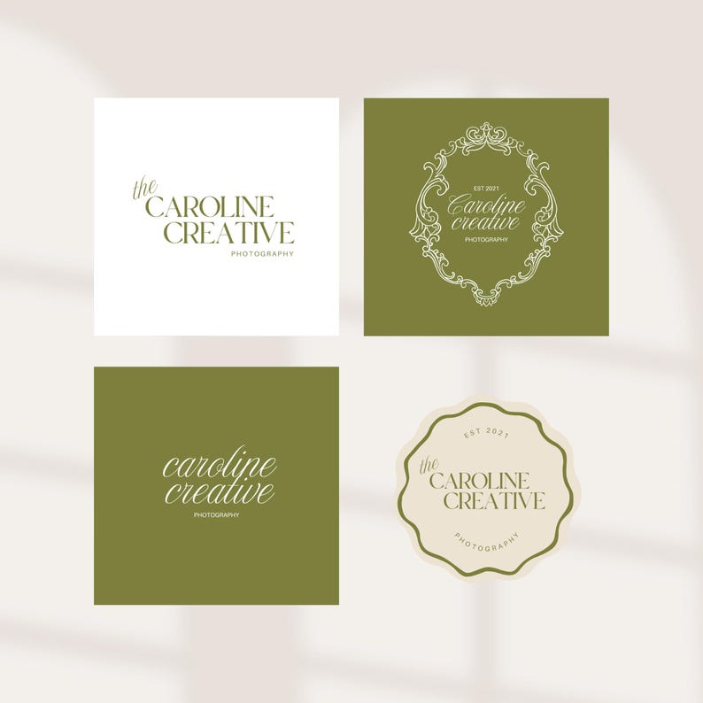Elegant Photography Logo Kit Canva | Photographer Branding Bundle - Etsy