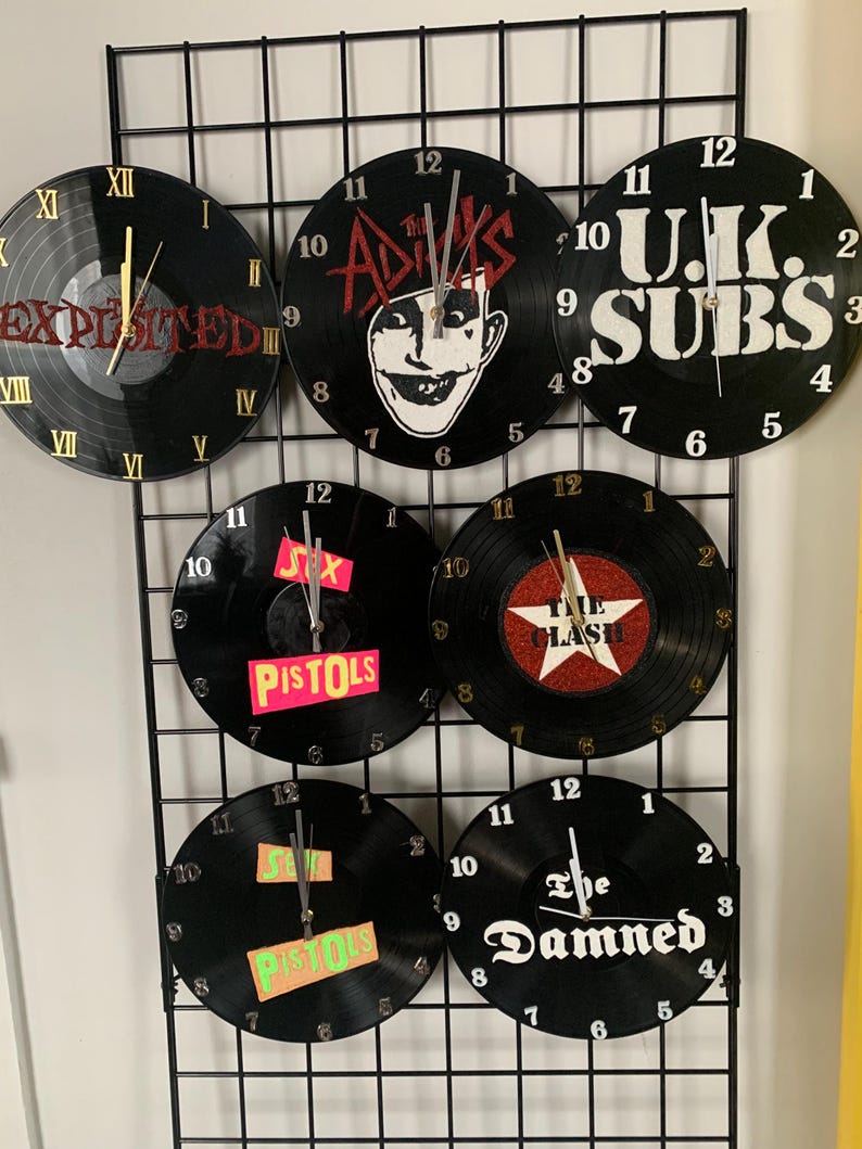 1st Wave UK Punk Vinyl Record Wall Clock - Etsy