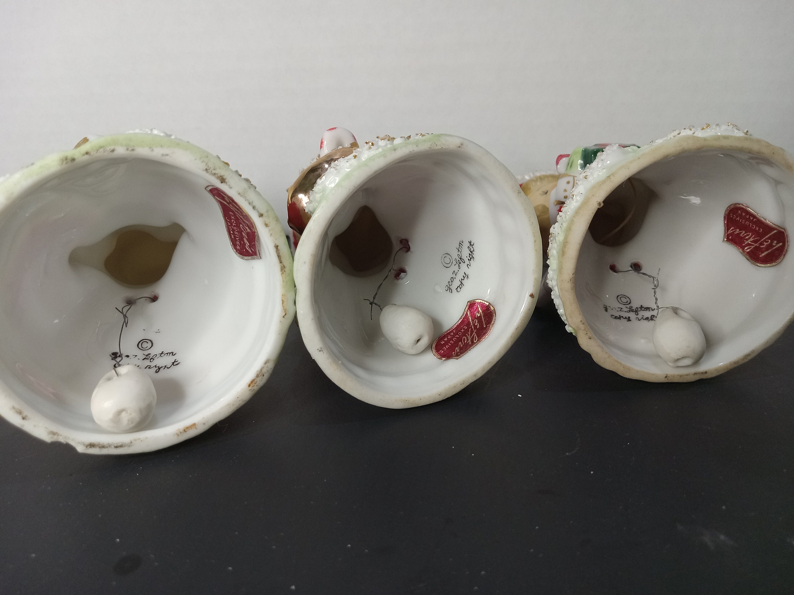 Lefton Set of 3 Angel Bells. Signed Geo Z Lefton - Etsy