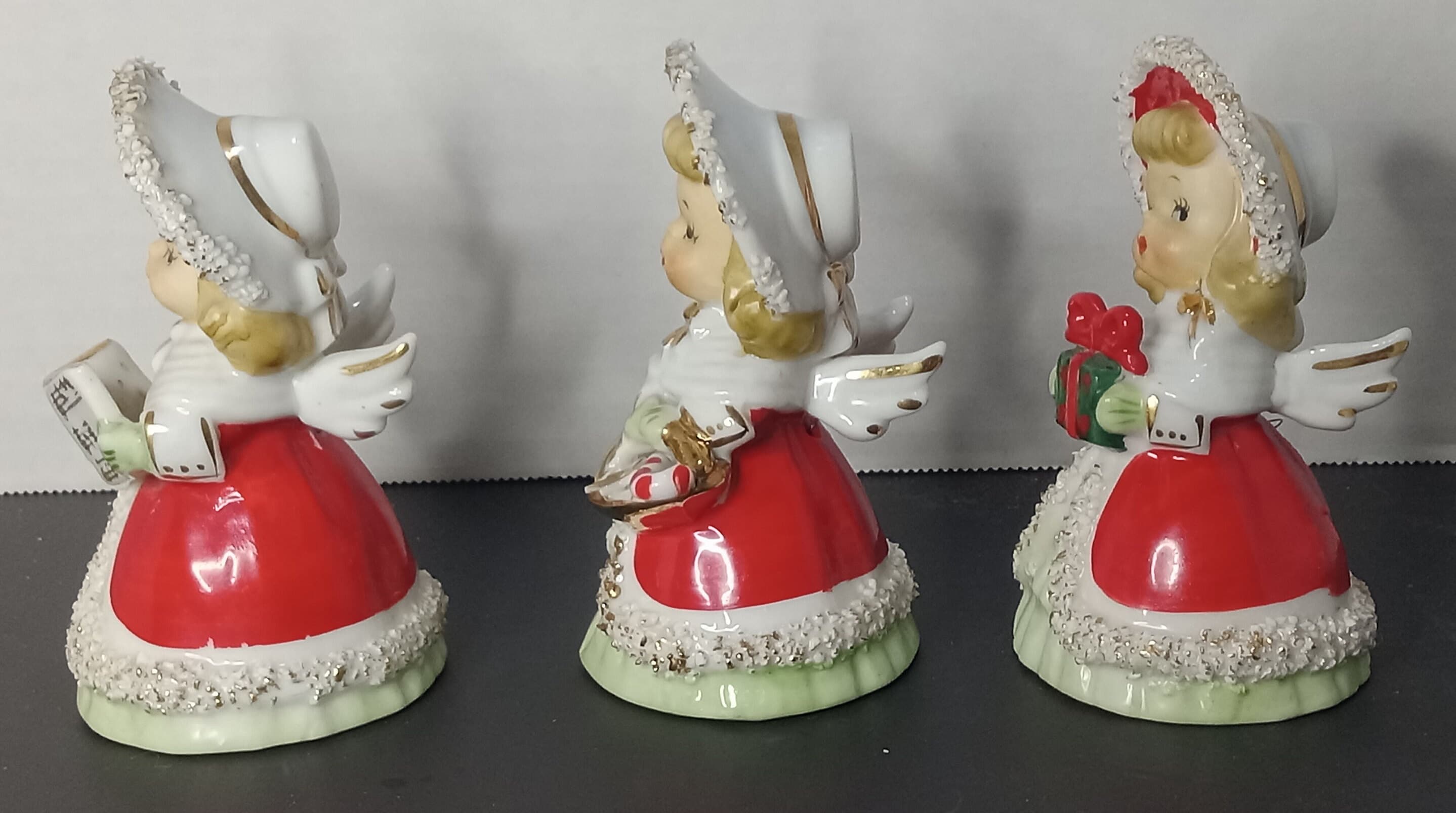 Lefton Set of 3 Angel Bells. Signed Geo Z Lefton - Etsy