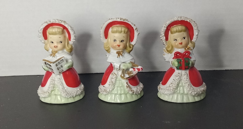 Lefton Set of 3 Angel Bells. Signed Geo Z Lefton - Etsy