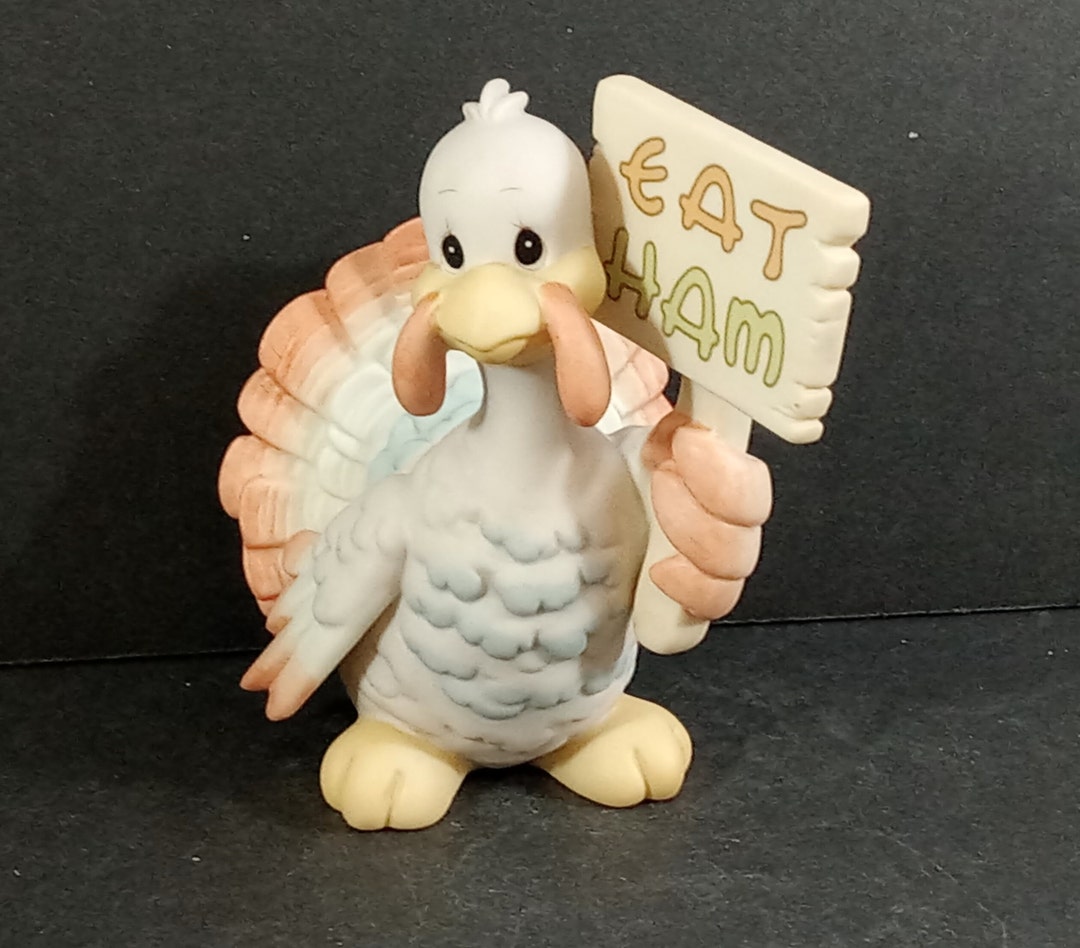 Precious Moments Turkey Figurine Country Lane Promoting eat Ham. - Etsy